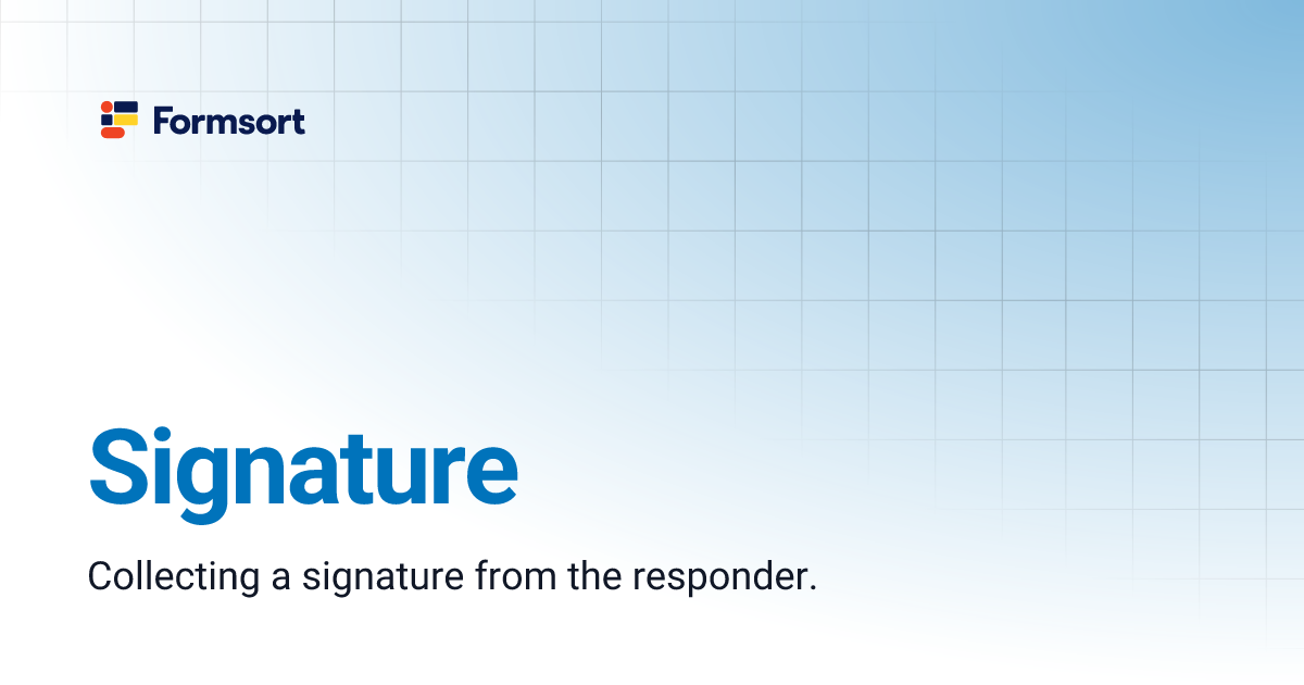 Signature | Formsort